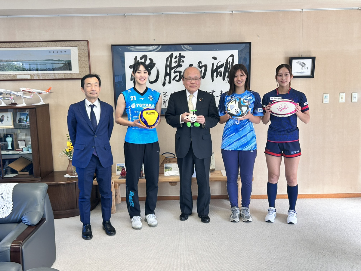 【活動ご報告】花博2024PRリーダーに就任！静岡県副知事表敬訪問 ＠静岡県庁 | ブレス浜松女子バレーボールクラブオフィシャルサイト